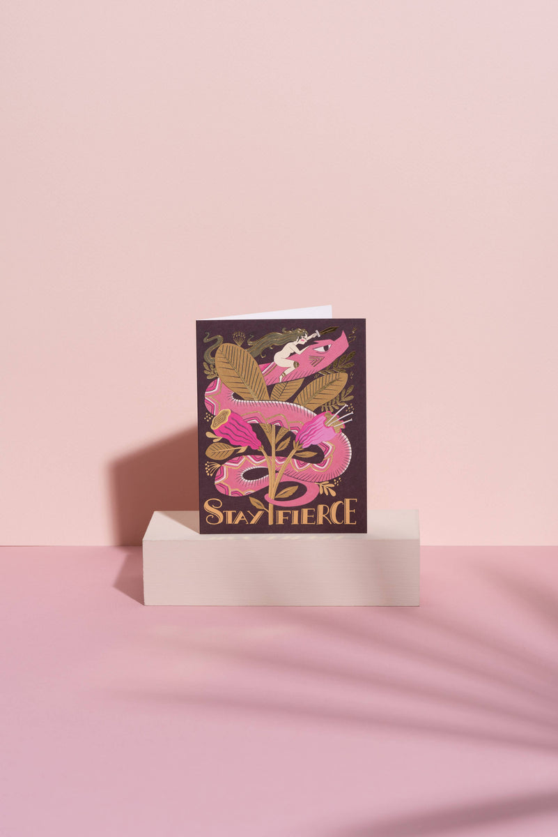 Fierce Snake friendship greeting card: Singles – Circa Boutique + Gifts