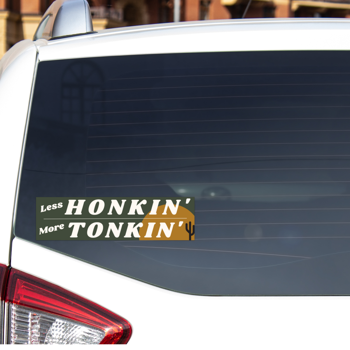 Less Honkin', More Tonkin' Bumper Sticker (western, funny) – Circa ...