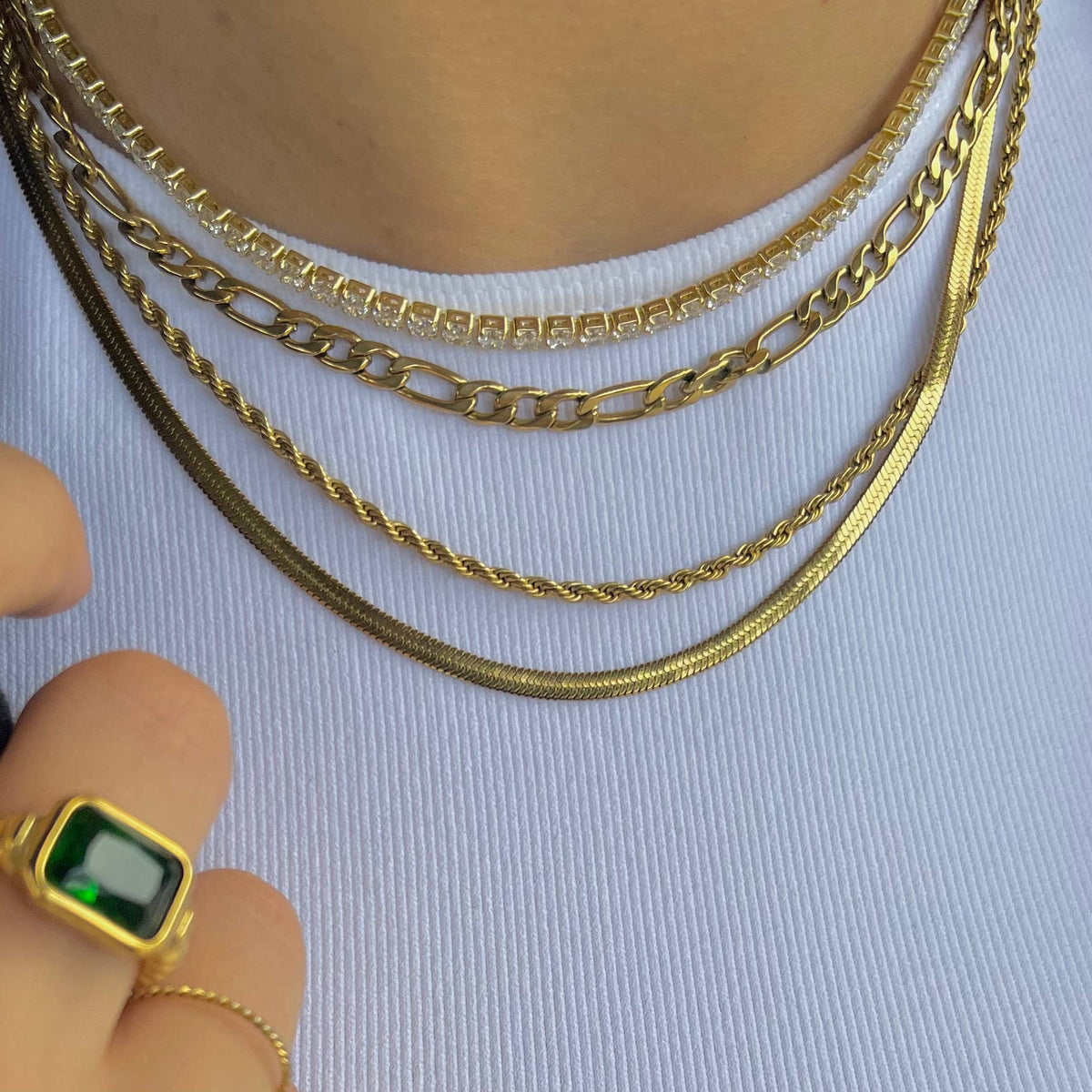 Skinny Rope Necklace Stainless Steel – Circa Boutique + Gifts