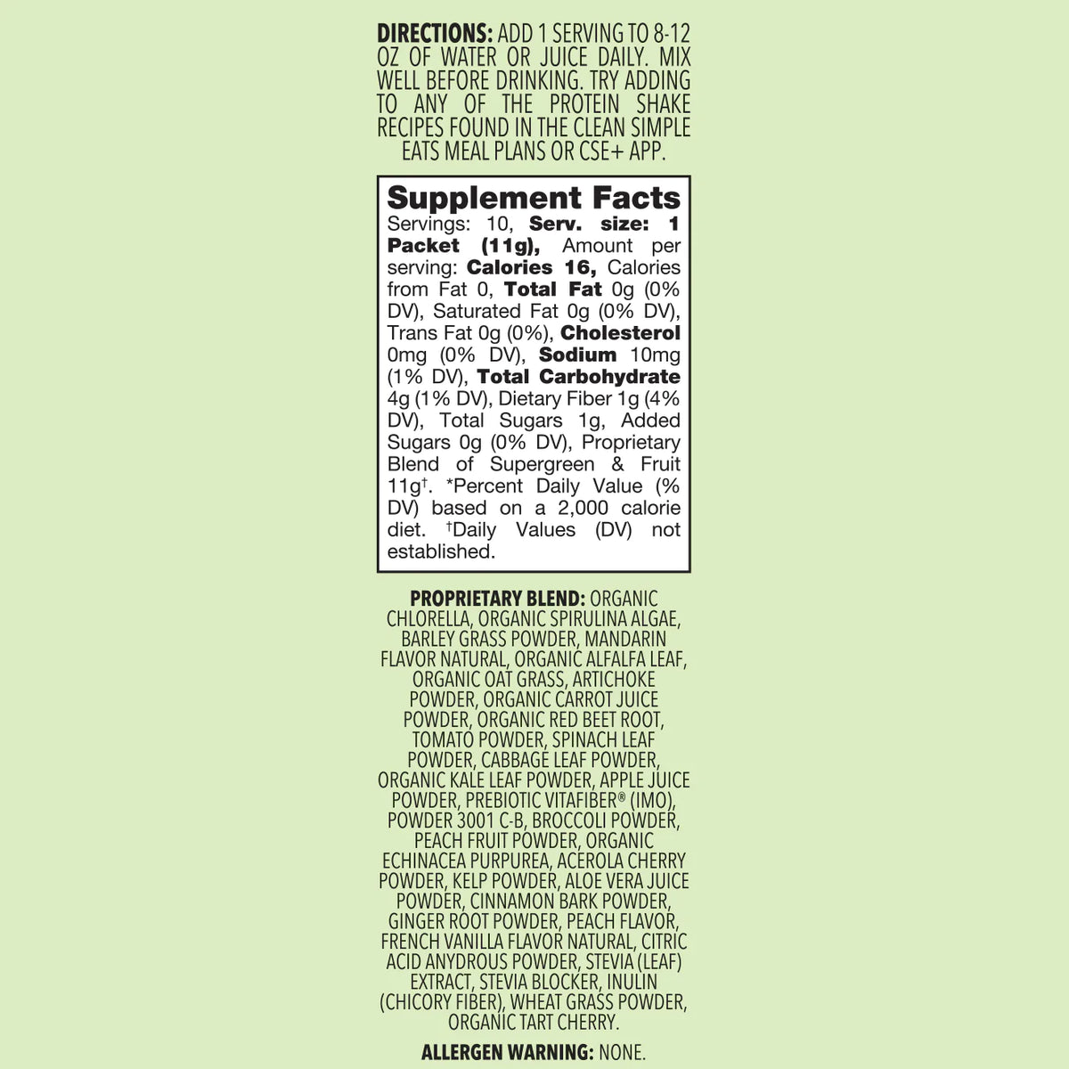 Peachy Greens Mix- individual packets – Circa Boutique + Gifts